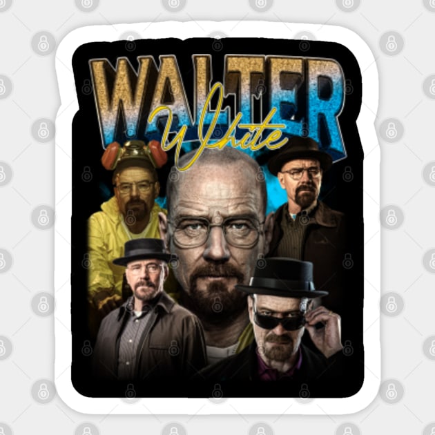 Walter White vintage style - Bryan Cranston - Sticker | TeePublic