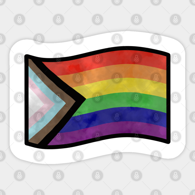 Foggy DBD Progress Pride Flag Charm - Dbd - Sticker | TeePublic