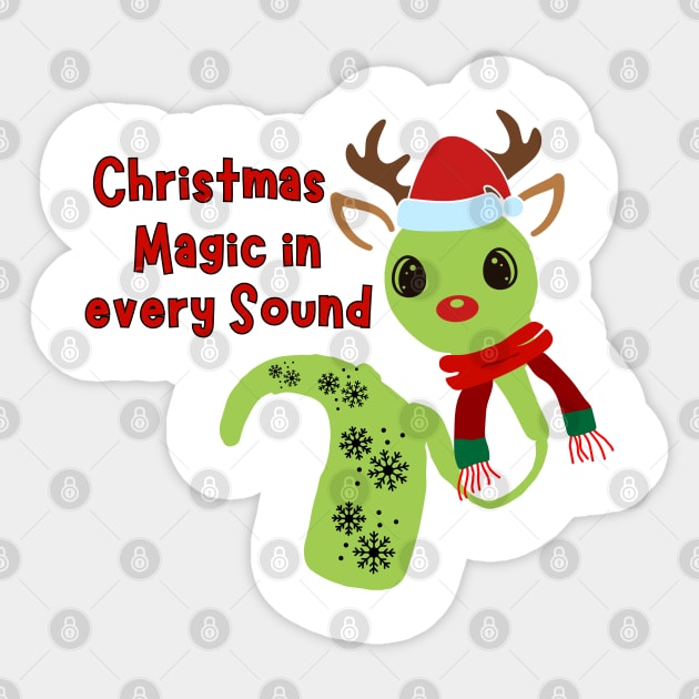 Cochlear Implant Christmas - Cochlear Implant - Sticker | TeePublic
