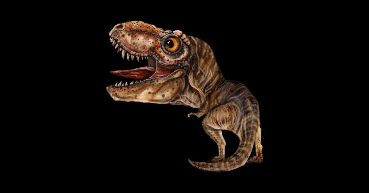 Tyrannosaurus Rex Chibi Dinosaur - Dinosaur - Sticker | TeePublic