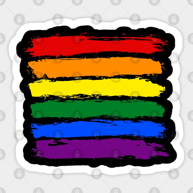 Rainbow Flag - Rainbow - Sticker | TeePublic