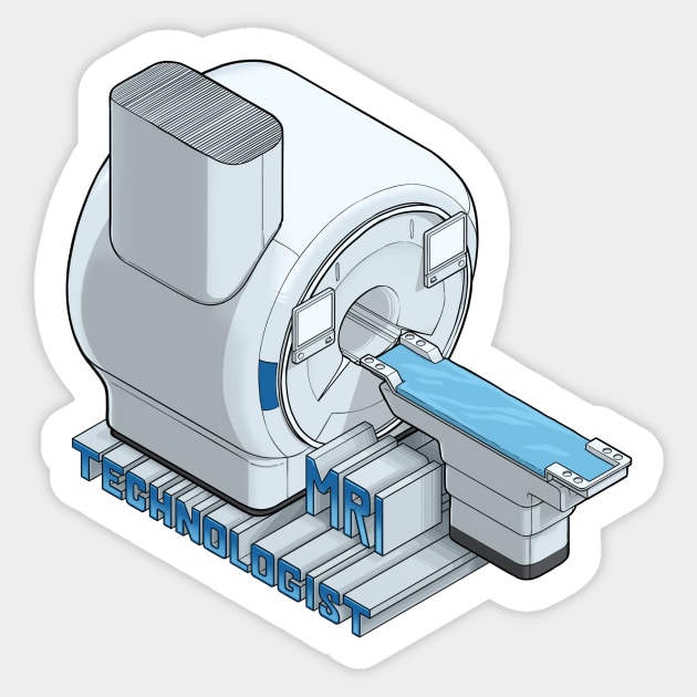 MRI technologist isometric illustration - Ct - Sticker | TeePublic