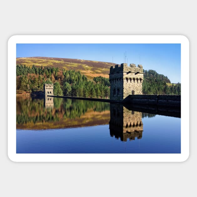 Derwent Dam and Reservoir - Derwent Dam - Sticker | TeePublic