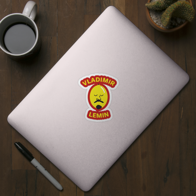 Vladimir Lemin (Lenin Lemon) - Communism - Sticker | TeePublic