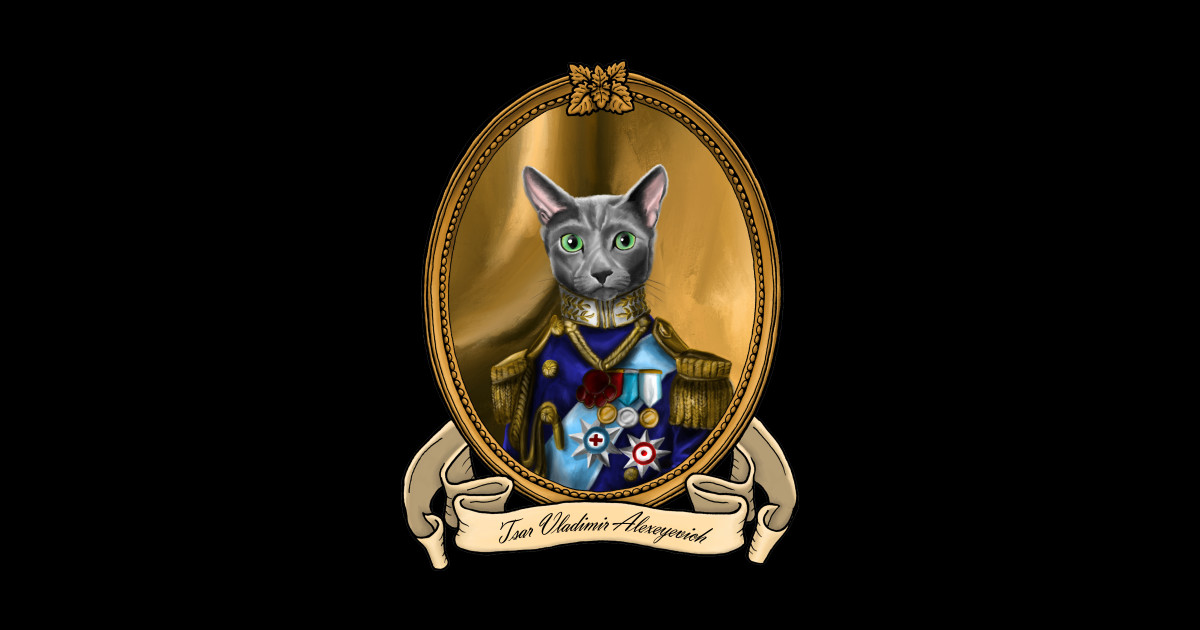 Renaissance Cat - Tsar Vladimir Alexeyevich (A Russian Blue) - Russian ...