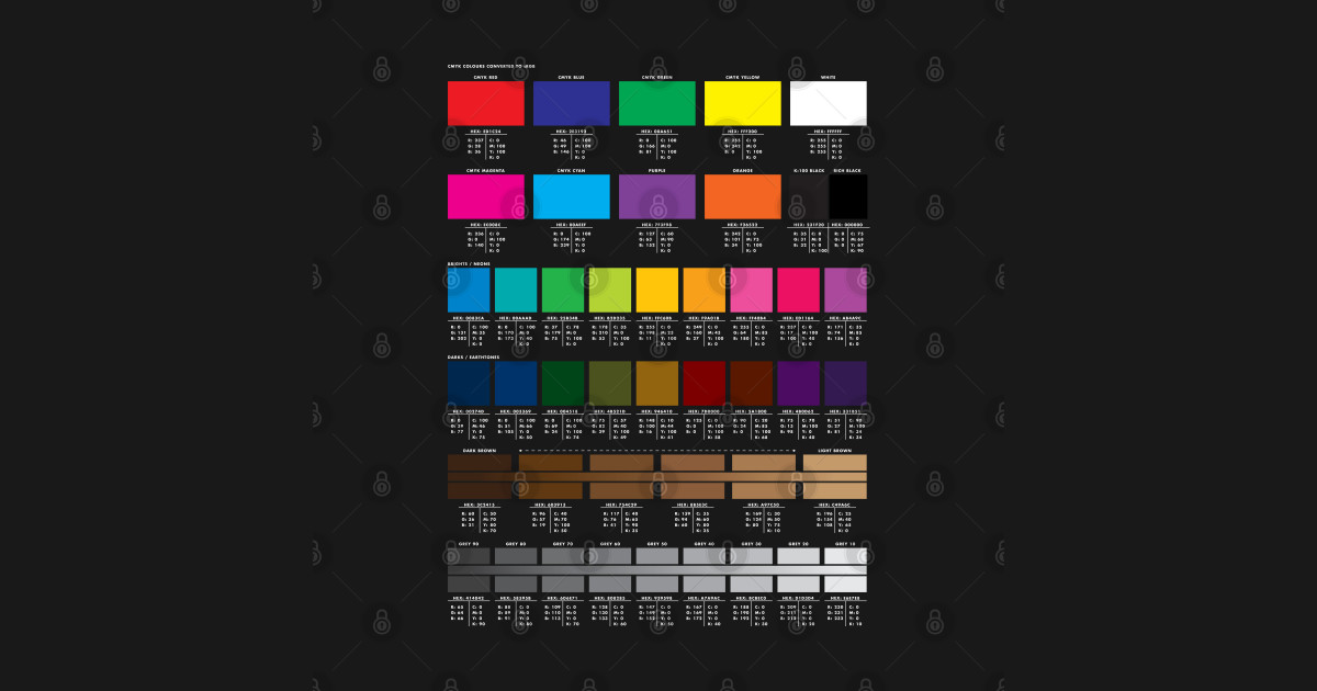 Basic Colour Test For DTG (CMYK to sRGB) - Print On Demand Resources ...