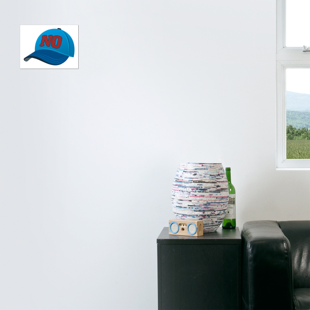 No Cap Hat Emoji - Emoji - Posters and Art Prints | TeePublic