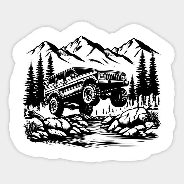 off road car - Off Road - Sticker | TeePublic