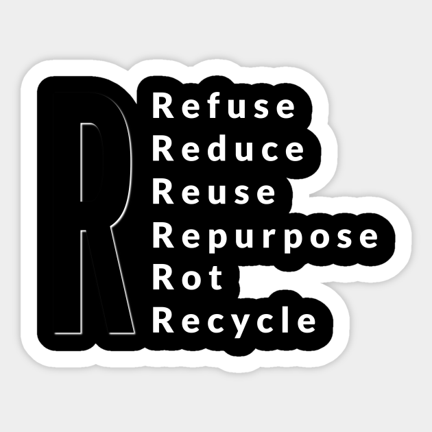 R - Refuse, Reduce, Reuse, Repurpose, Rot, Recycle - Refuse Reduce ...