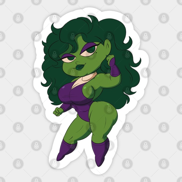 Sensational She Hulk - Marvel - Sticker | TeePublic