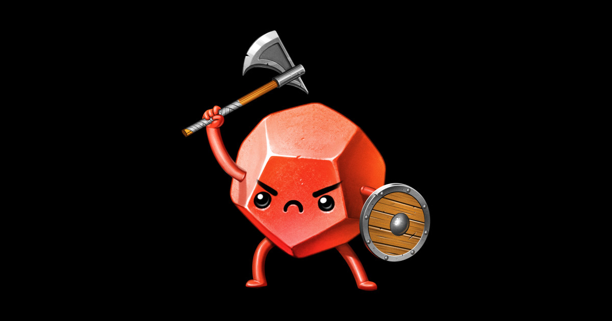 D12 Red Barbarian RPG Dice Sticker - Dungeons And Dragons - Sticker ...