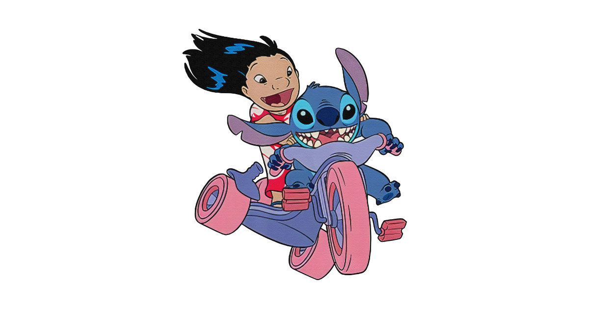 Lilo and Stitch Bike Adventure - Lilo And Stitch - T-Shirt | TeePublic
