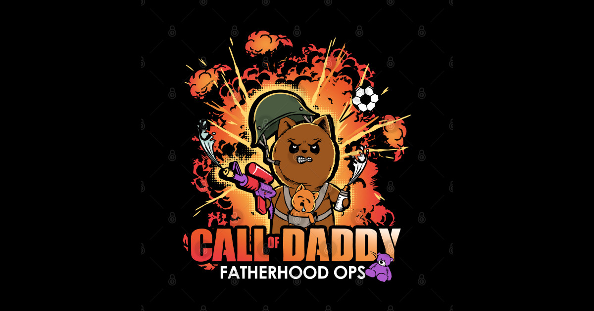 Call of Daddy Funny Father's Day - Gamer Dad - Sticker | TeePublic