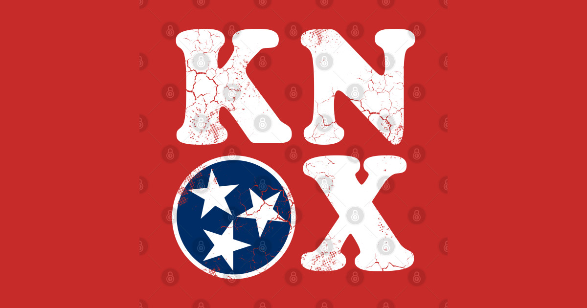 Knox Knoxville Tennessee Flag Vintage Fade - Knoxville - T-Shirt ...