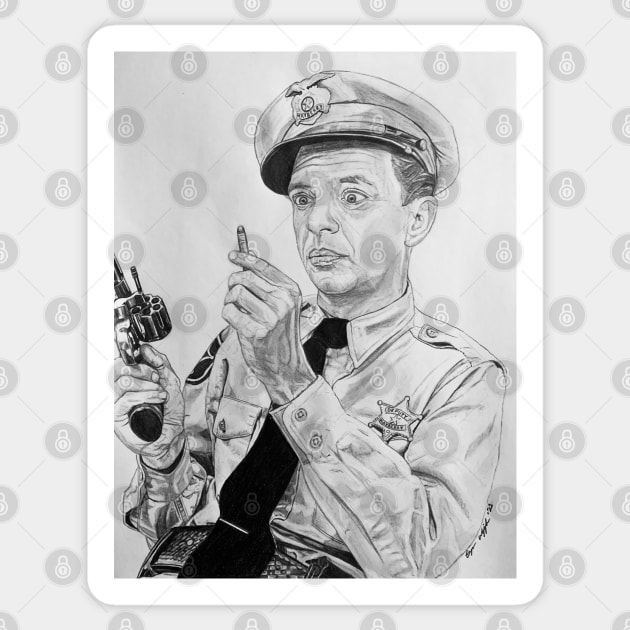 Barney Fife Don Knotts Andy Griffith Show - Barney Fife - Sticker ...