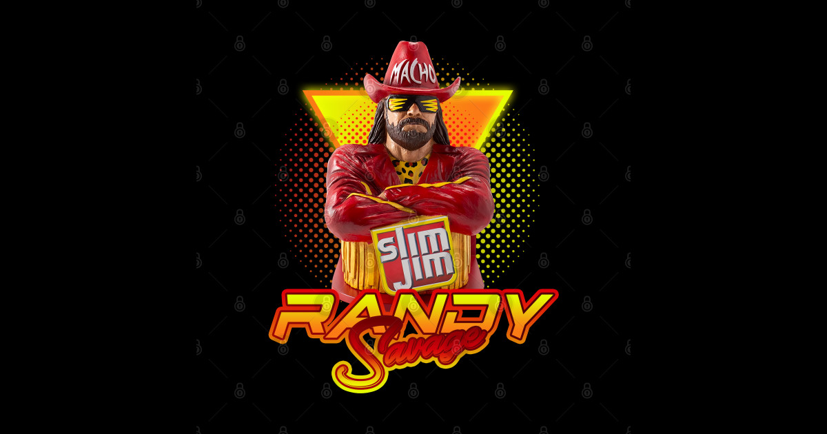 Macho man Slim Jum - Macho Man Slim Jum - Sticker | TeePublic