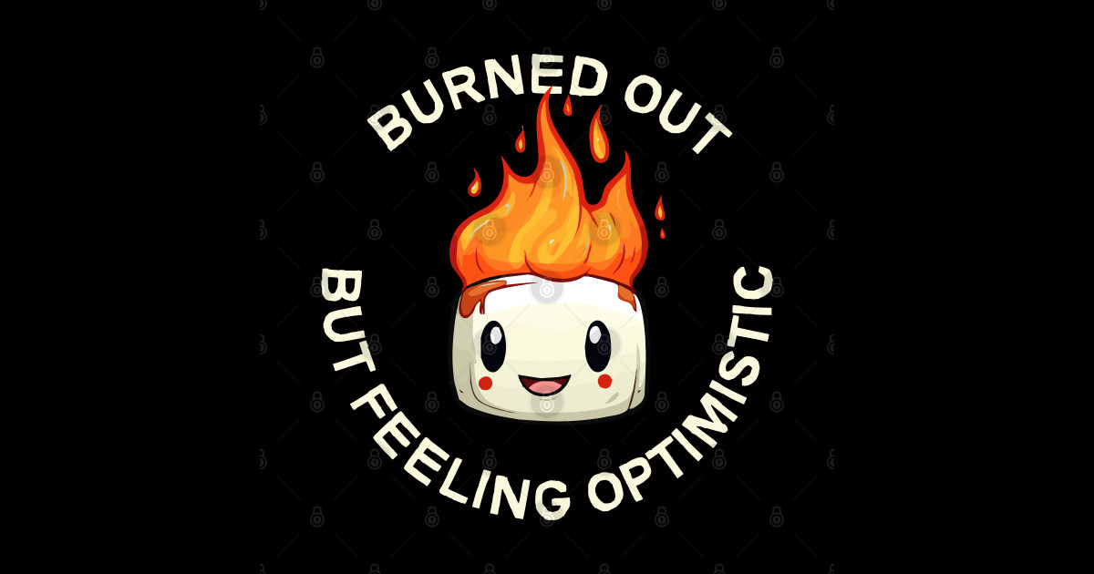 Burned out marshmallow - Marshmallows - Sticker | TeePublic