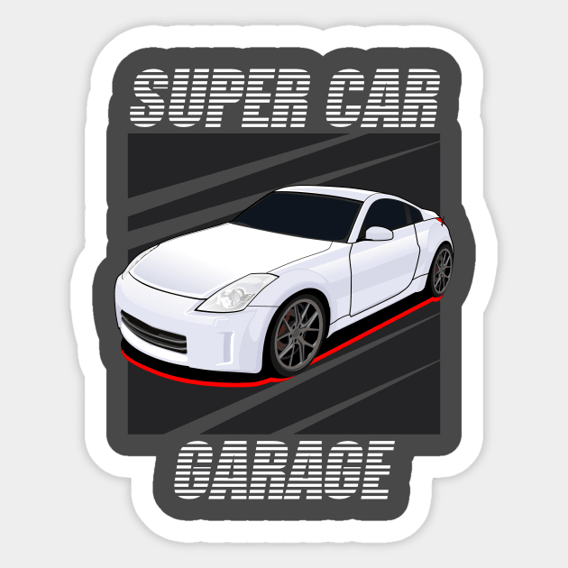 Super car garage - Supercar - Sticker | TeePublic