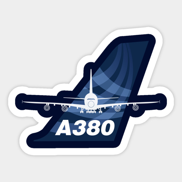 Airbus A380 - Airbus A380 - Sticker | TeePublic
