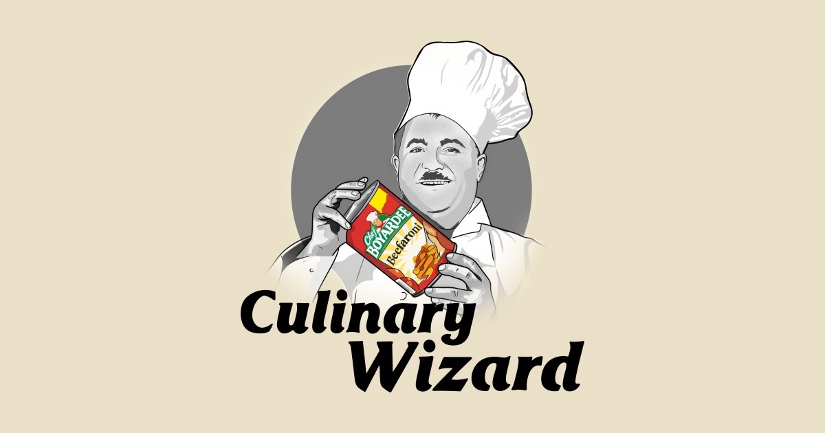 Chef Boyardee Culinary Wizard - Chef Boyardee - T-Shirt | TeePublic