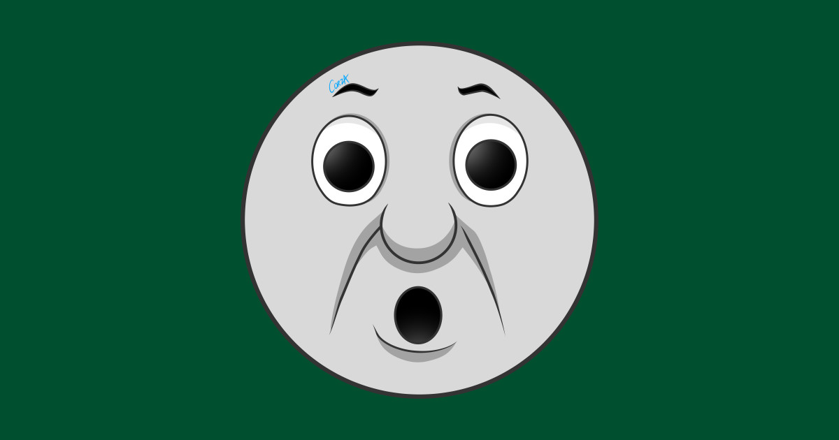 Percy scared face - Thomas And Friends - Crewneck Sweatshirt | TeePublic