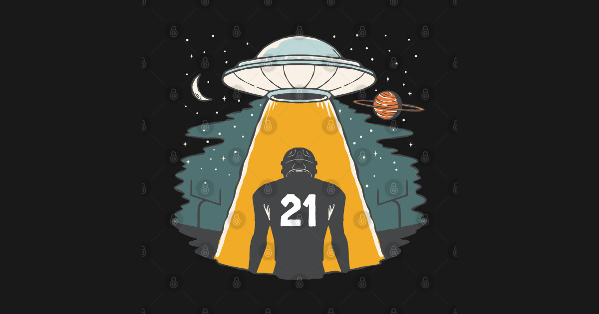 Alien Player - Football Player - T-Shirt | TeePublic