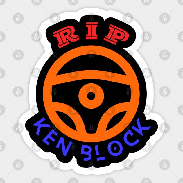 RIP Ken Block - Ken Block - Sticker | TeePublic