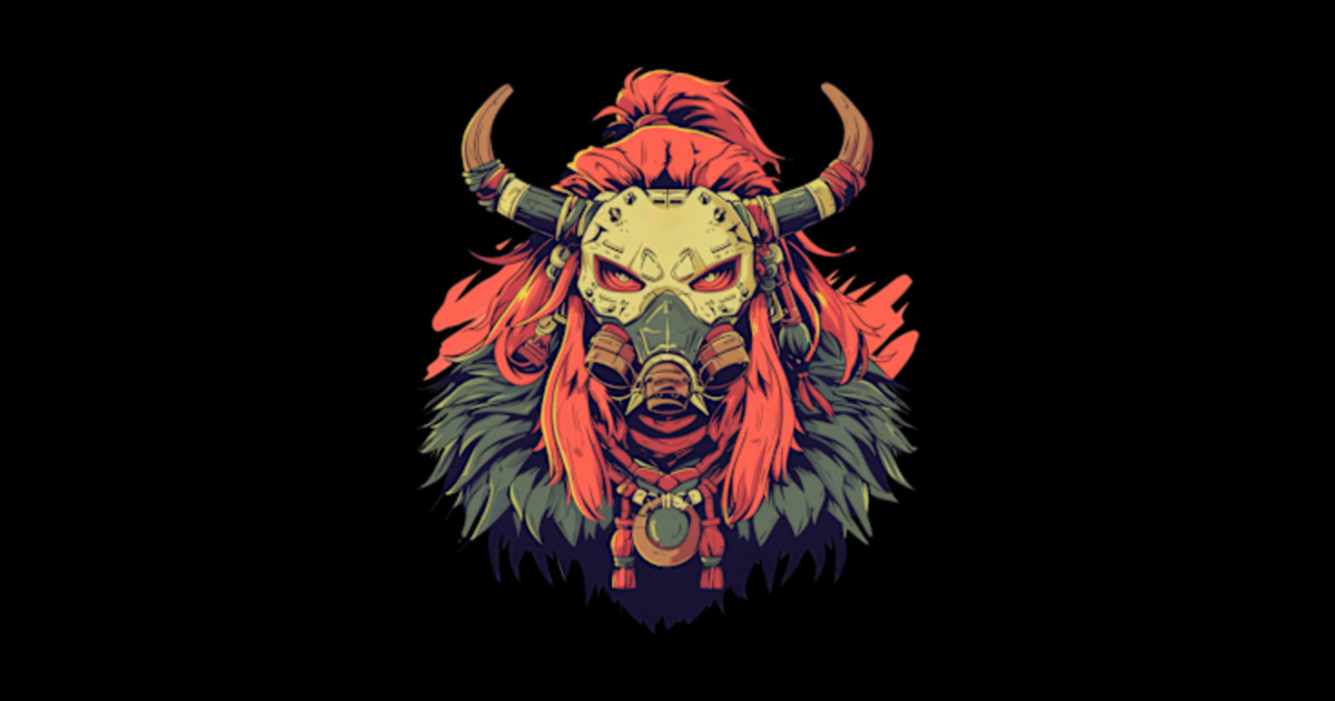 Post Apocalyptic Ninja Samurai T-shirt Design - Ninja Kamui - Sticker ...