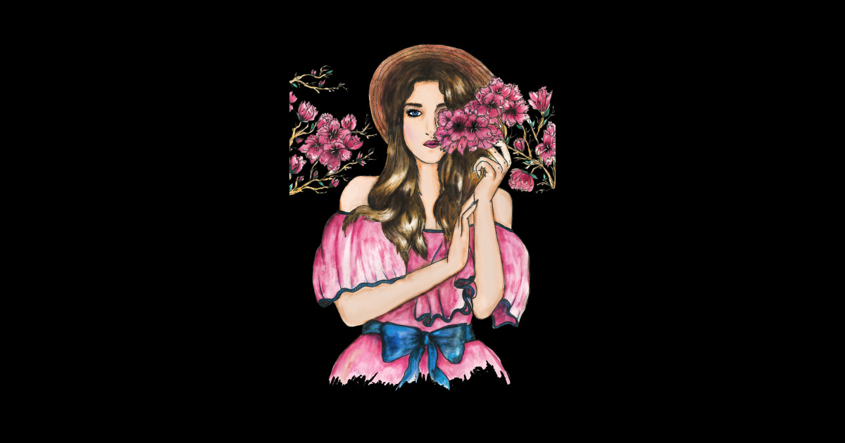 Cherry Blossom Girl Cherry Blossom Sticker Teepublic