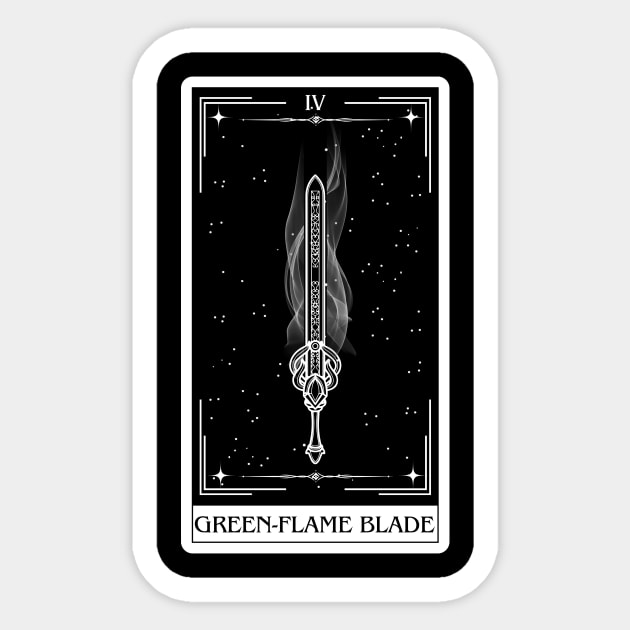 Green-Flame Blade Dnd 5e Spells Tarot Card Dungeons and Dragons Gift ...