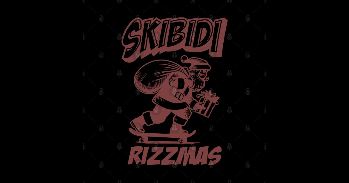 Skibidi-Rizzmas - Skibidi Rizzmas - Sticker | TeePublic