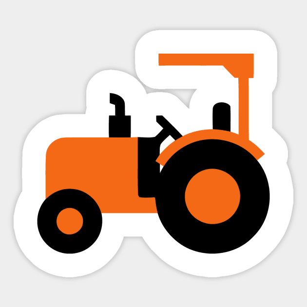 Farming Tractor Emoticon - Emoji - Sticker | TeePublic