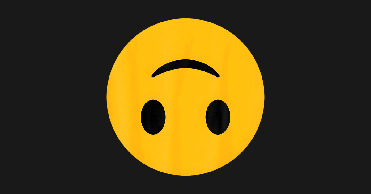 Emoticon Smiling Upside Down Face Silly Sarcasm - Funny Emoticon Face ...