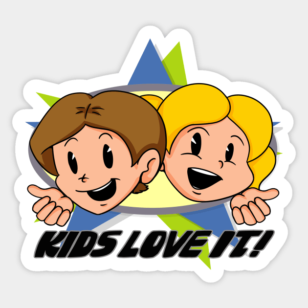 Toonami "KIDS LOVE IT" logo - Toonami - Sticker | TeePublic