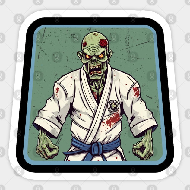 Jiu jitsu zombie - Jiu Jitsu - Sticker | TeePublic