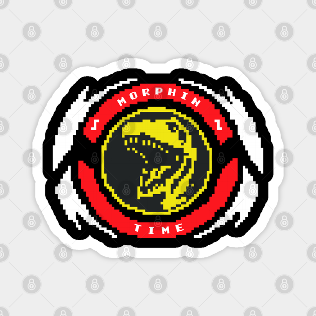 Its Morphin Time T Rex 8 bit pixel art - Morphin Time T Rex Pixel ...
