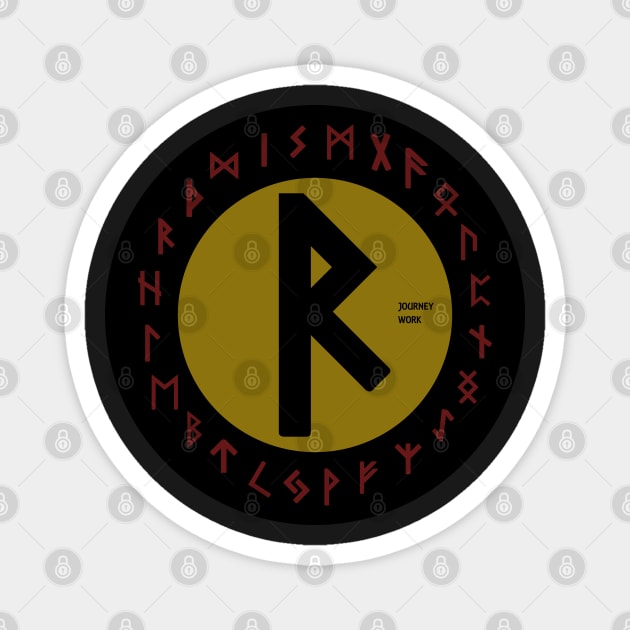 Yellow Raidho Elder Futhark | Viking Rune Symbol - Viking Symbols ...