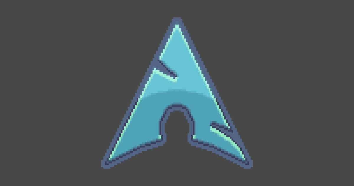 Arch Linux Pixel Art - Arch Linux - Sticker | TeePublic