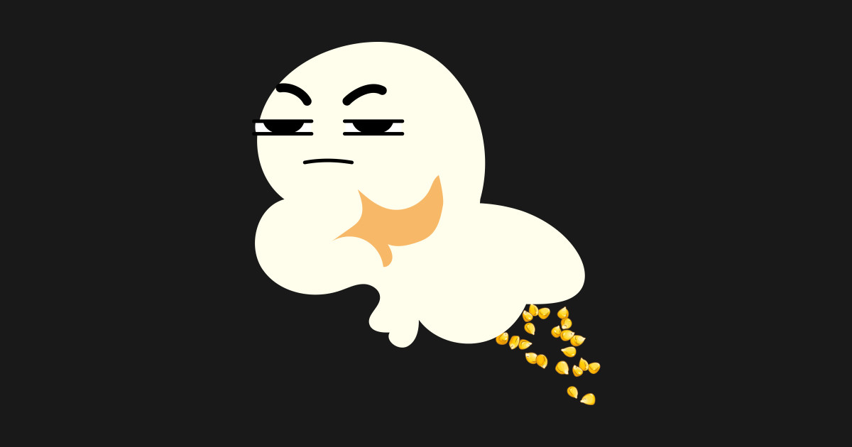 poopcorn - funny pooping popcorn - Popcorn Lover - T-Shirt | TeePublic
