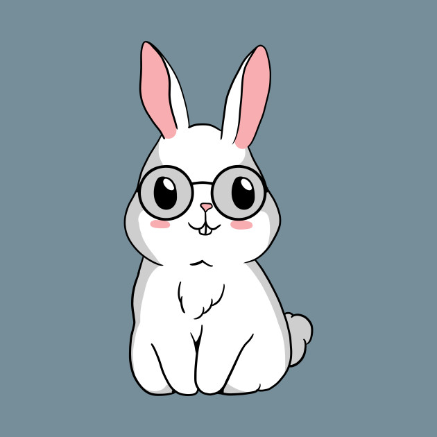 Nerd Bunny Design for Rabbit Lovers - Bunny - T-Shirt sold by Edgar ...