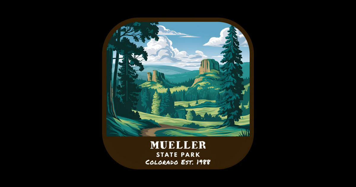 Mueller State Park (Colorado State Park) - Mueller - Sticker | TeePublic