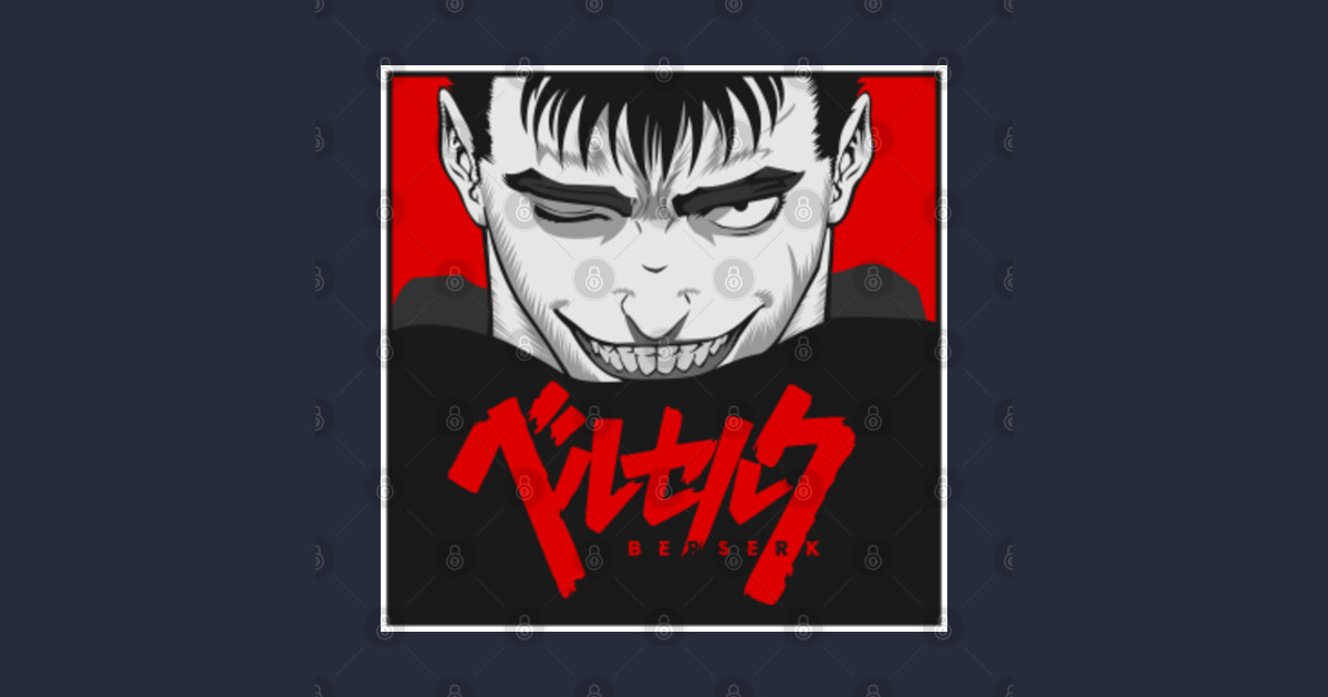 COOL GUTS BERSERK SMILE DESIGN - Berserk - T-Shirt | TeePublic