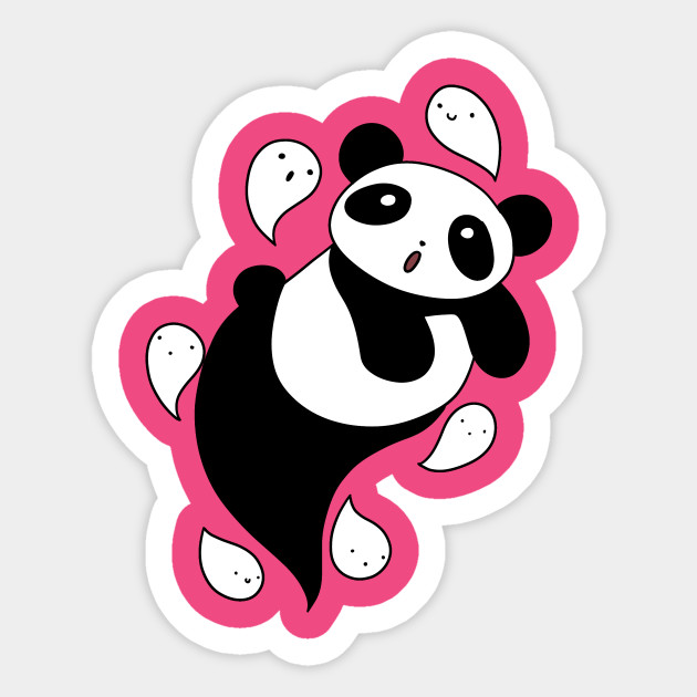 Ghost Panda - Panda Bear - Sticker | TeePublic