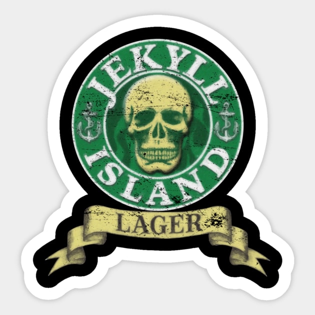 Jekyll Island Lager - Jekyll Island Lager - Sticker | TeePublic