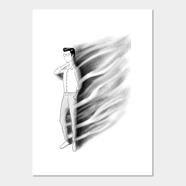 The Disappearing Man - Man With Beard - Posters and Art Prints | TeePublic