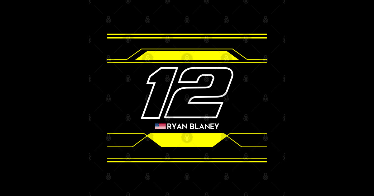 Ryan Blaney #12 2023 NASCAR Design - Ryan Blaney - Sticker | TeePublic