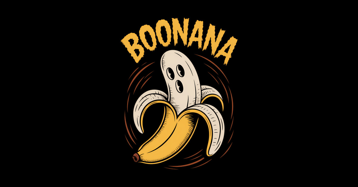 Boonana Cute Ghost Banana Halloween - Boonana Cute Ghost Banana ...