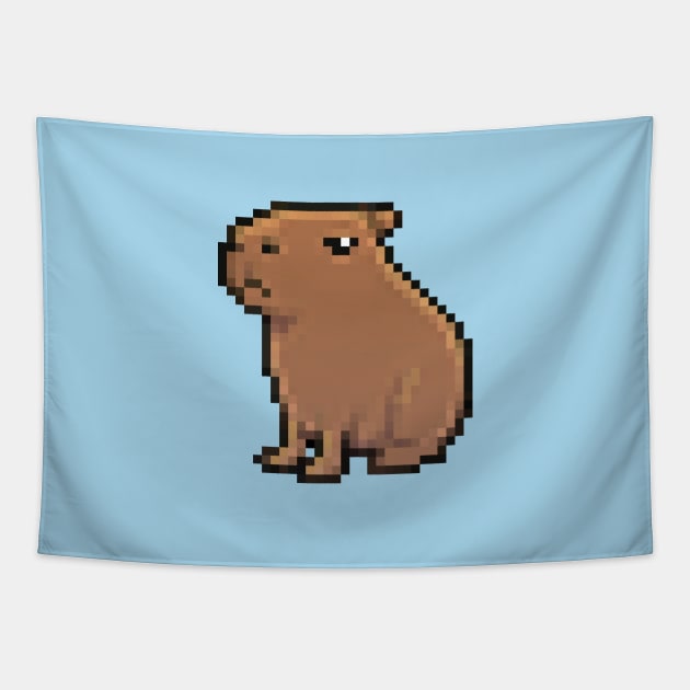 Capybara Pixel Art - Capybara - Tapestry | TeePublic
