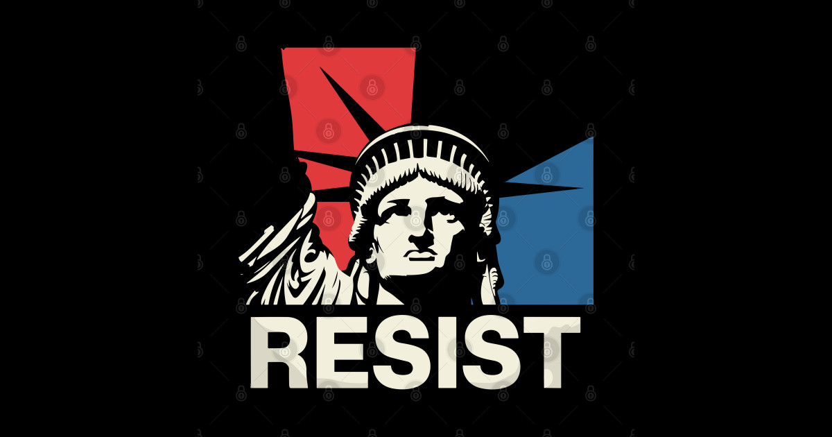 Retro Vintage Resist Statue of Liberty - Retro Vintage Men Women Resist ...