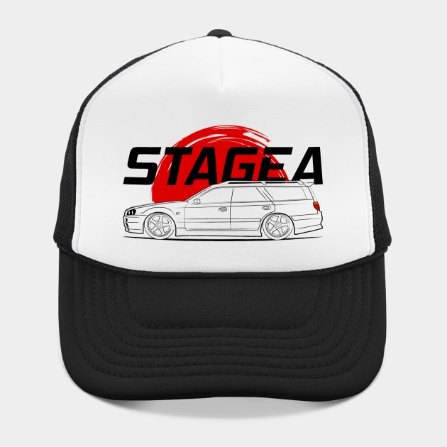 JDM Stagea Station Wagon Racing - Stagea - Hat | TeePublic